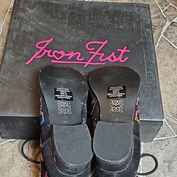 Iron Fist | Shoes | New In Box Iron Fist Sugar Hiccup Skull Combat ...